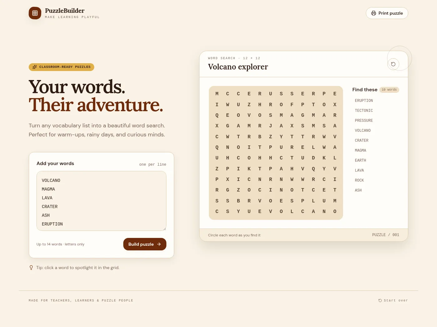 PuzzleBuilder Web