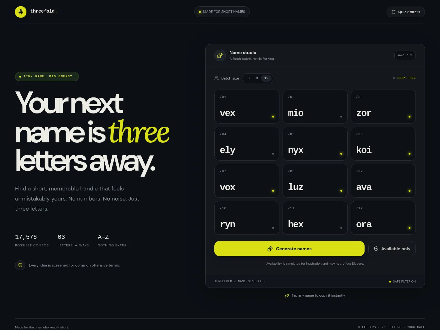 Discord Name Generator