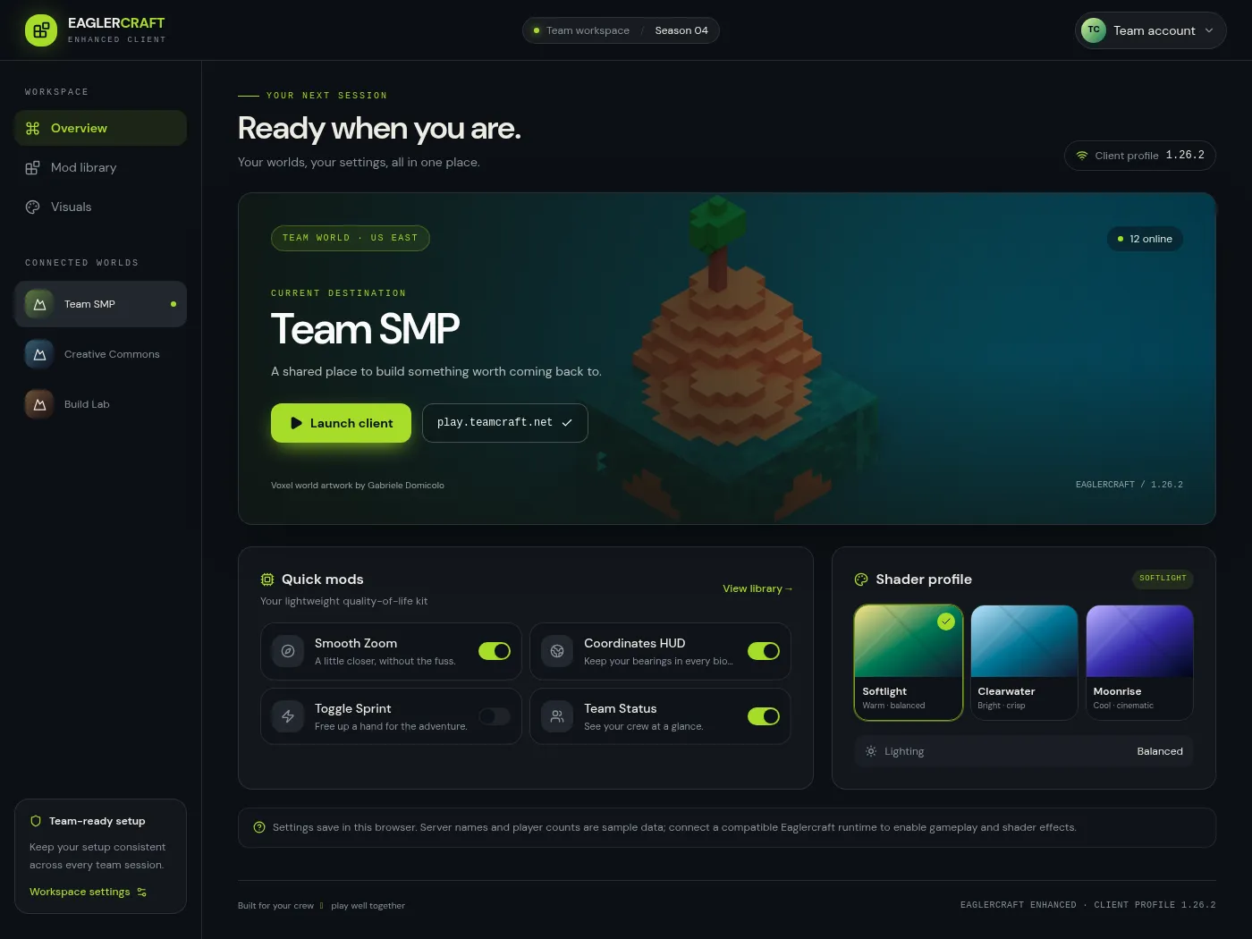 Eaglercraft Enhanced Web Client