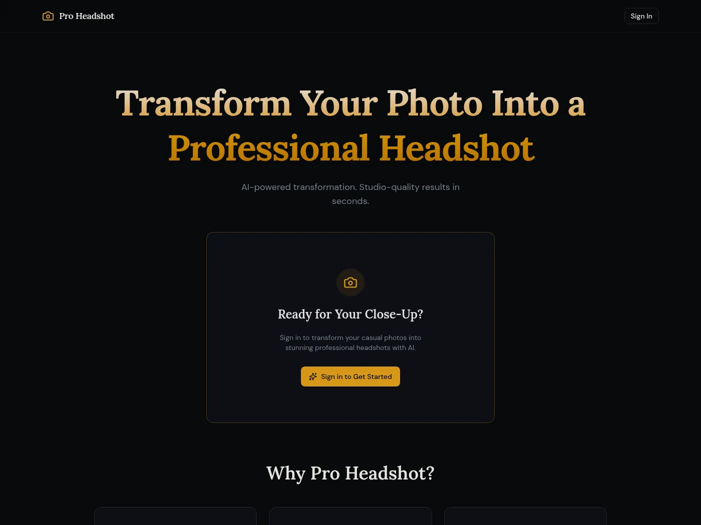 Pro Headshot Creator