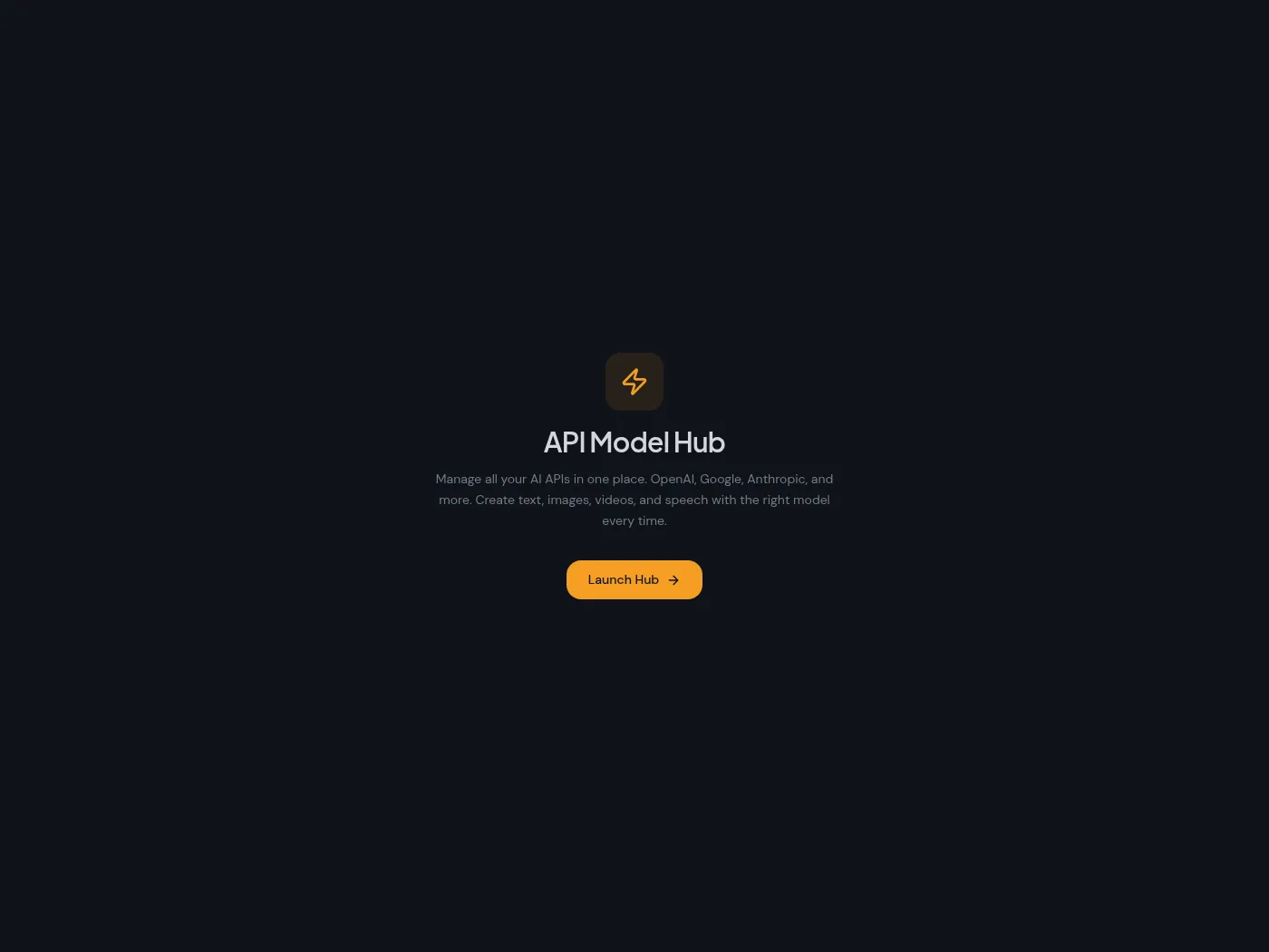 API Model Hub