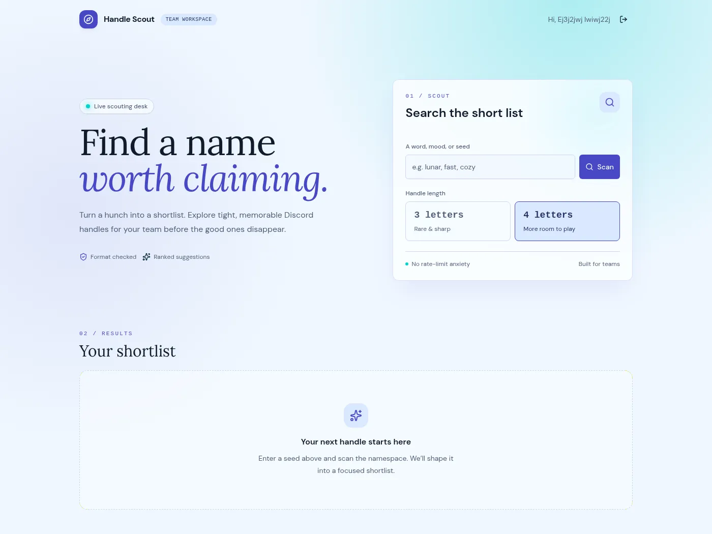 Discord Name Scanner