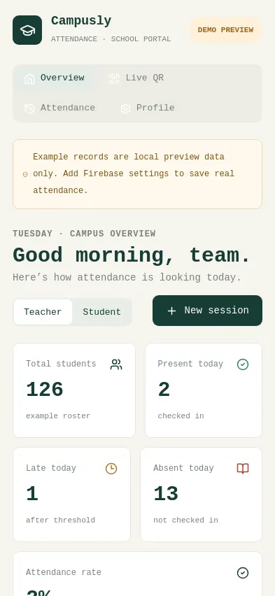 QR School Attendance Pro