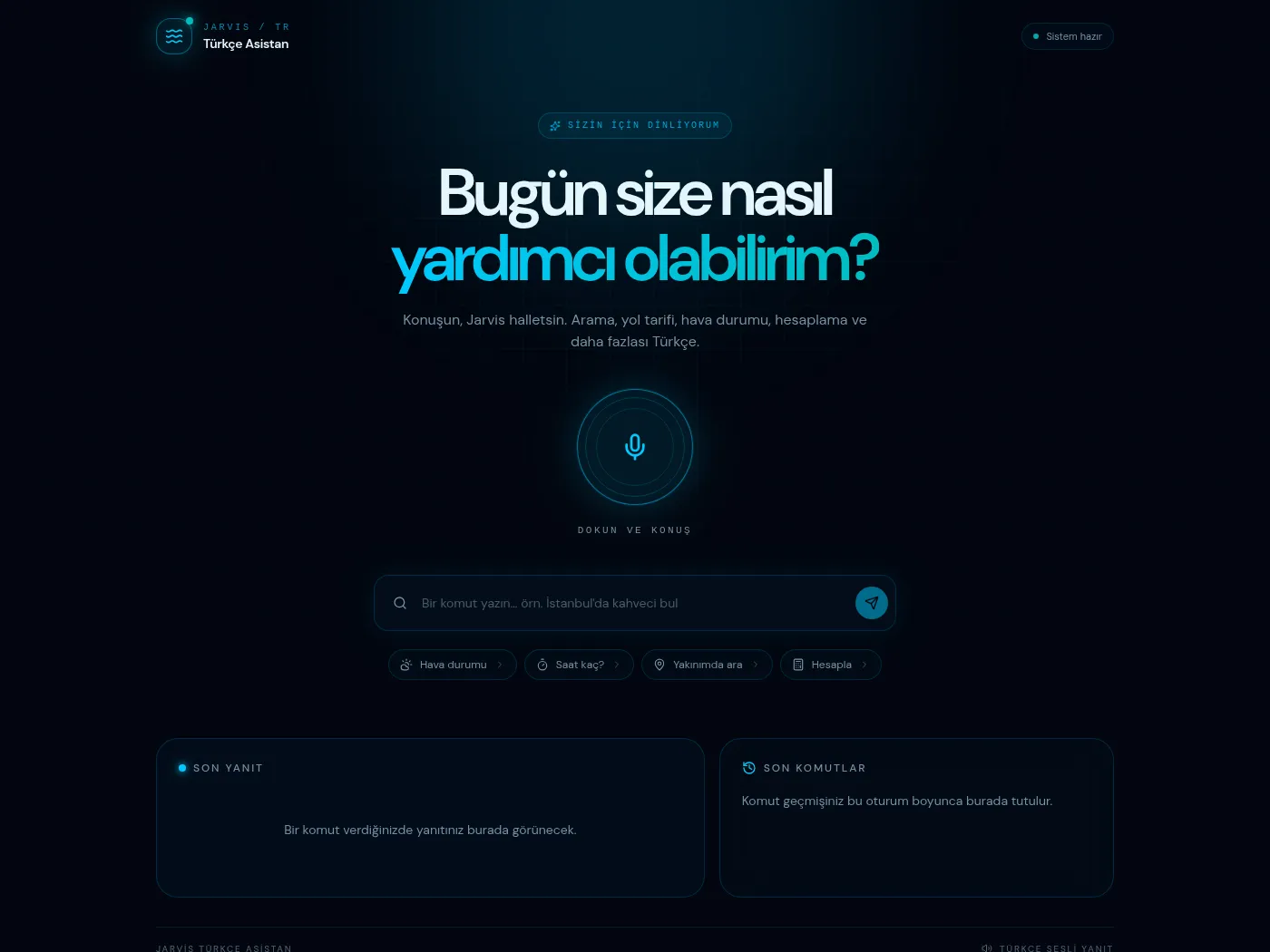 Jarvis Türkçe Asistan