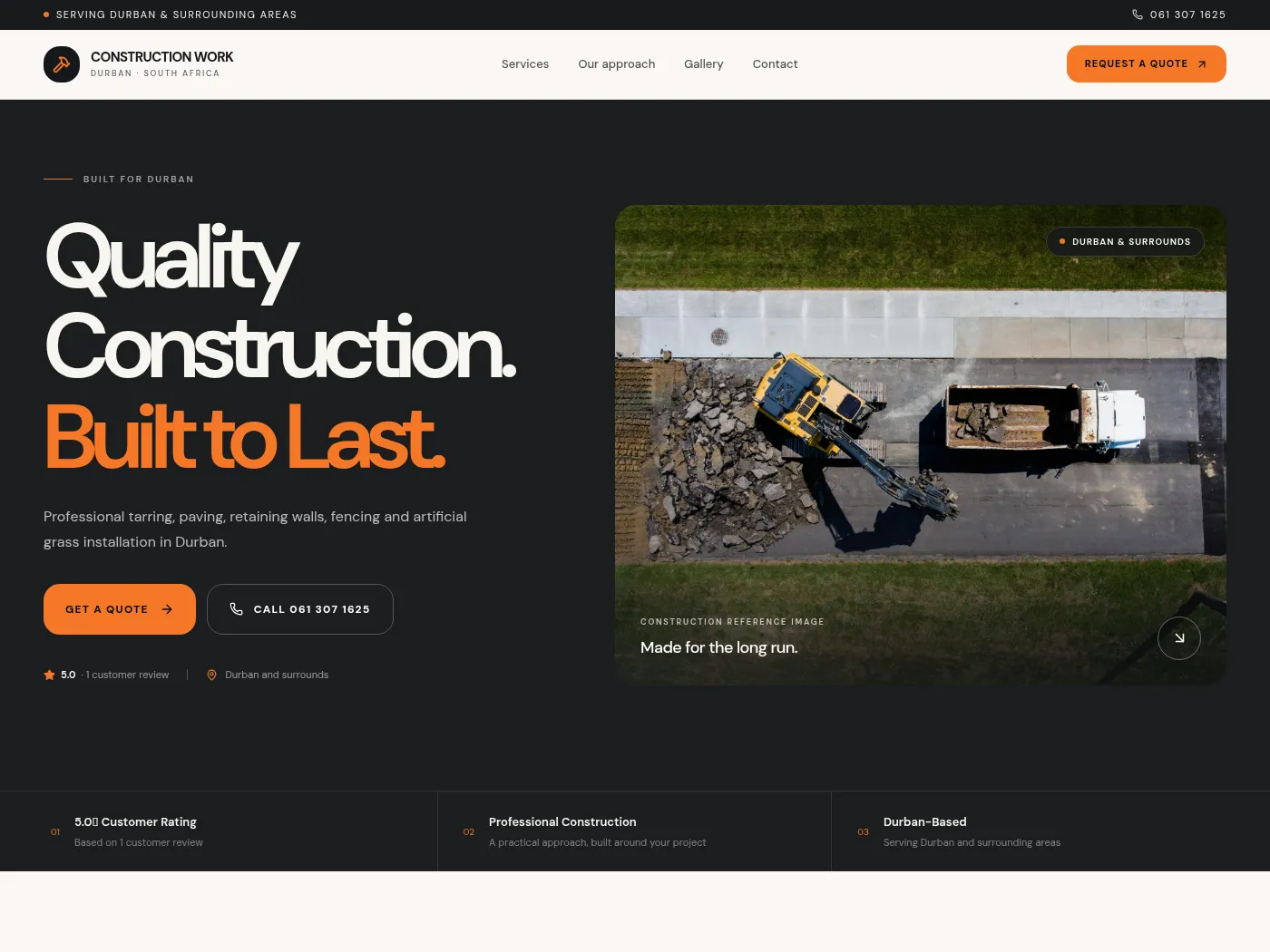 Construction Work Website