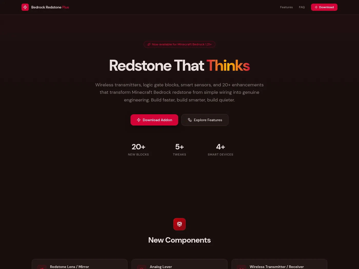 Bedrock Redstone Plus