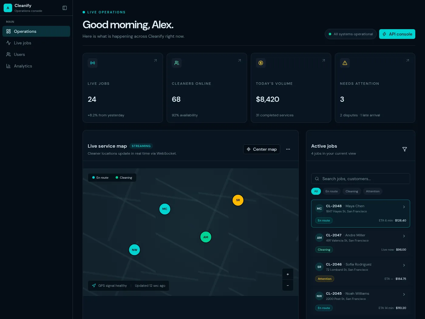Cleanify Admin Portal