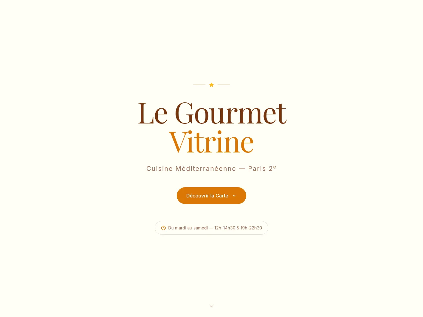 Le Gourmet Vitrine