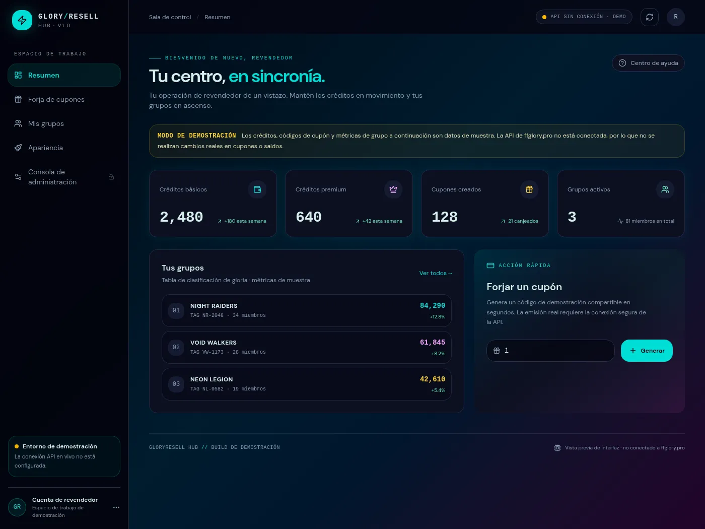 GloryResell Hub