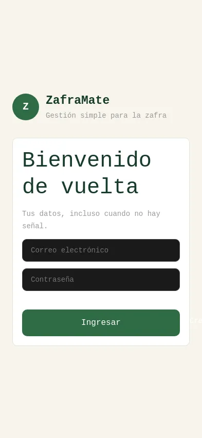 ZafraMate App