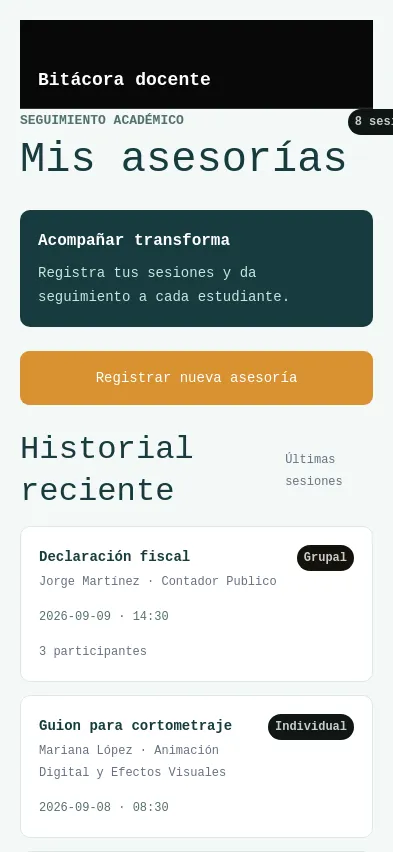 Asesoría Docente Móvil