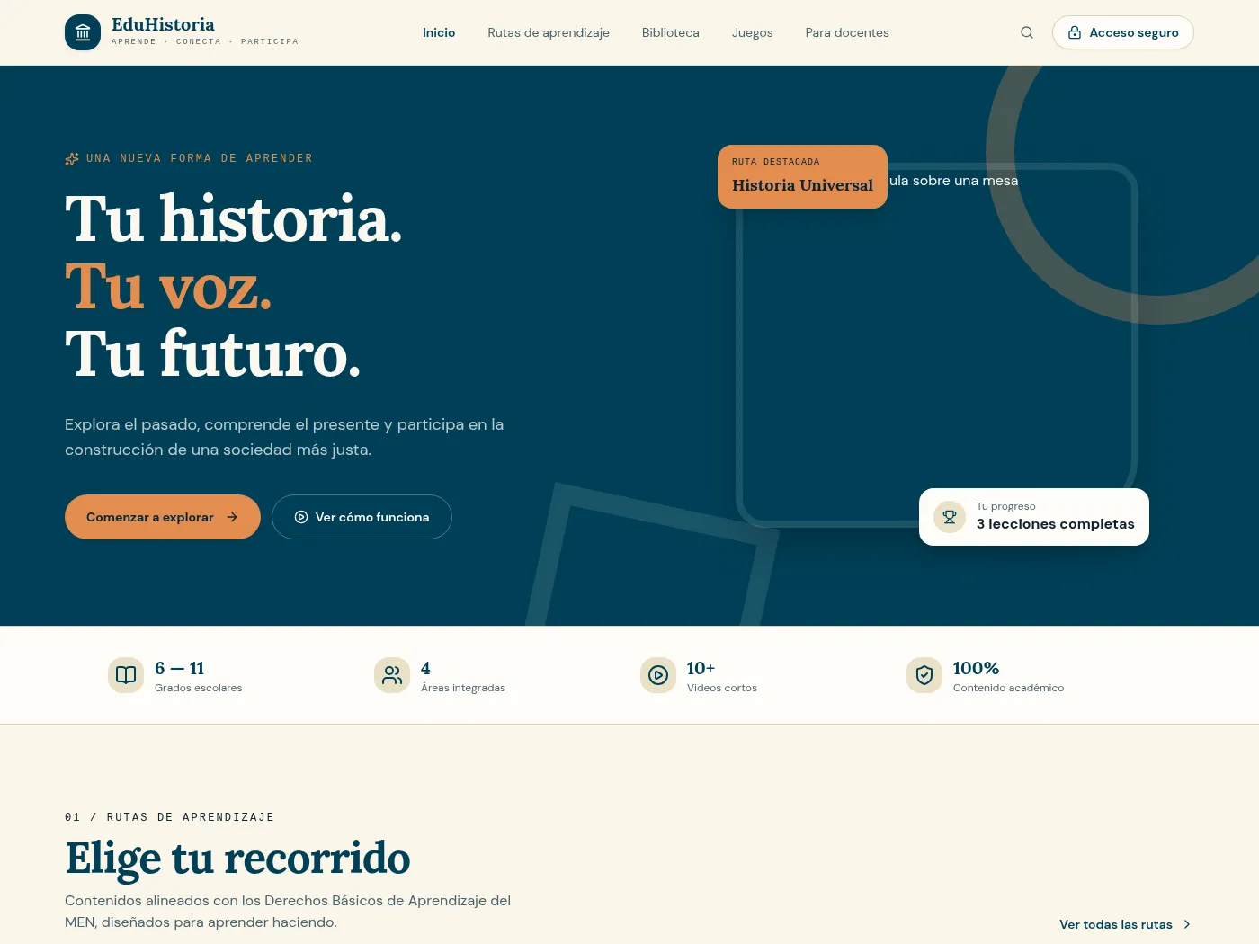 EduHistoria Web Platform