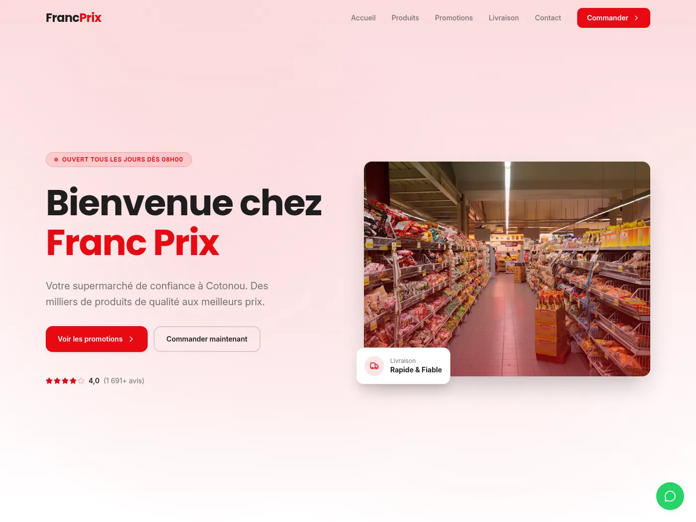 Franc Prix Supermarché Web