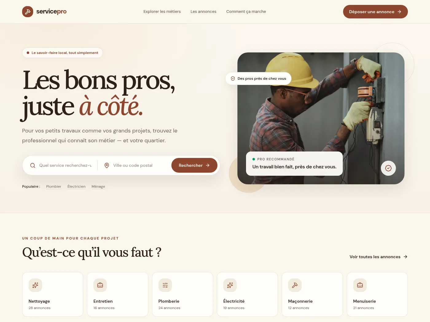 ServicePro Annonces