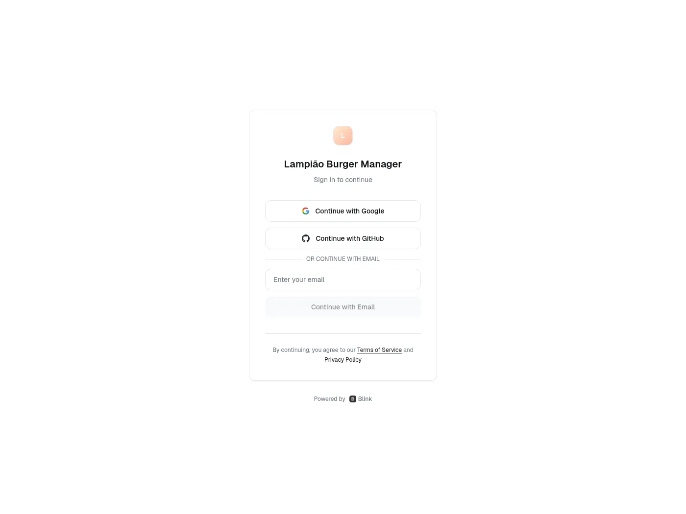 Lampião Burger Manager