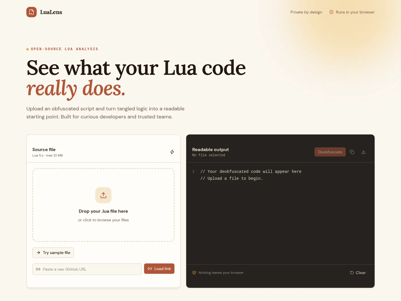 Lua Deobfuscator Web