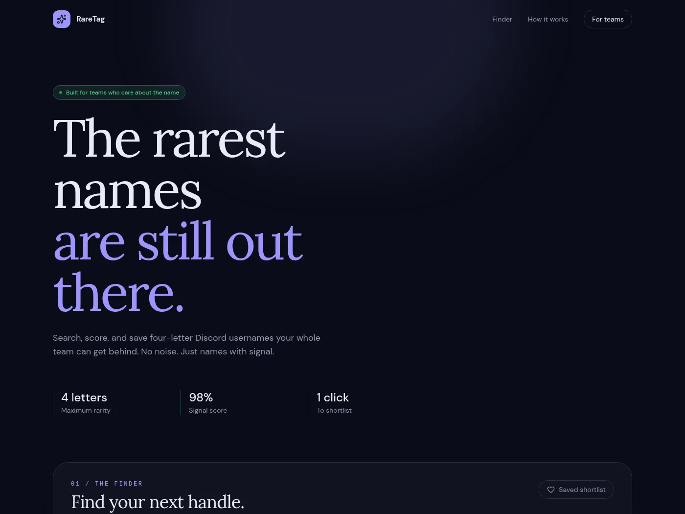 RareTag Discord Finder