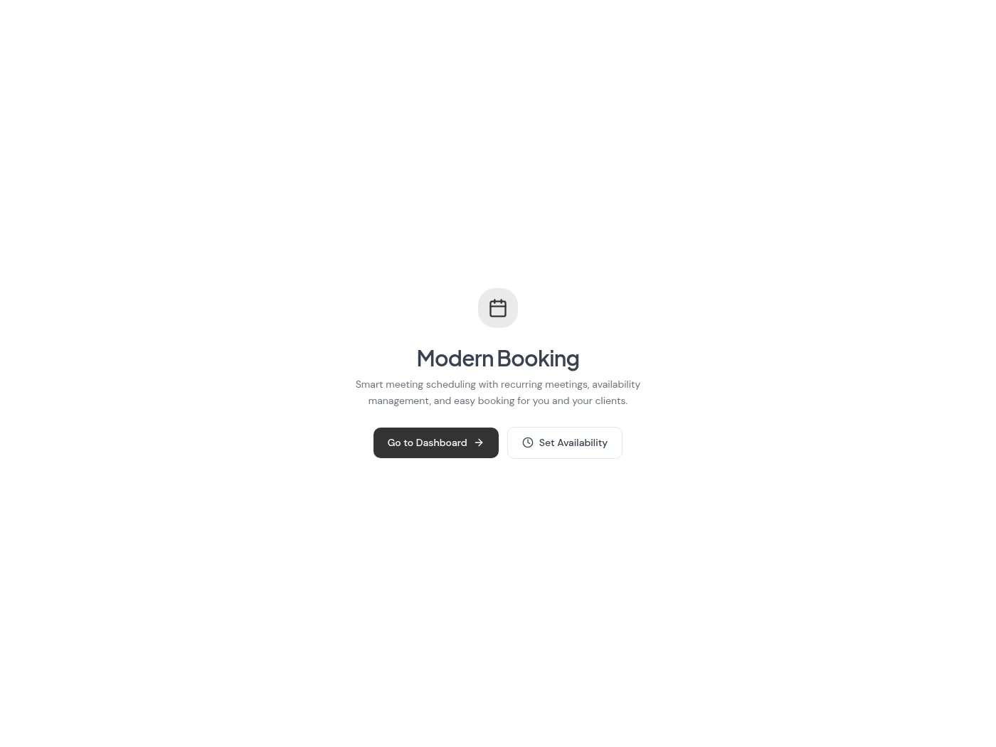 Modern Booking SaaS