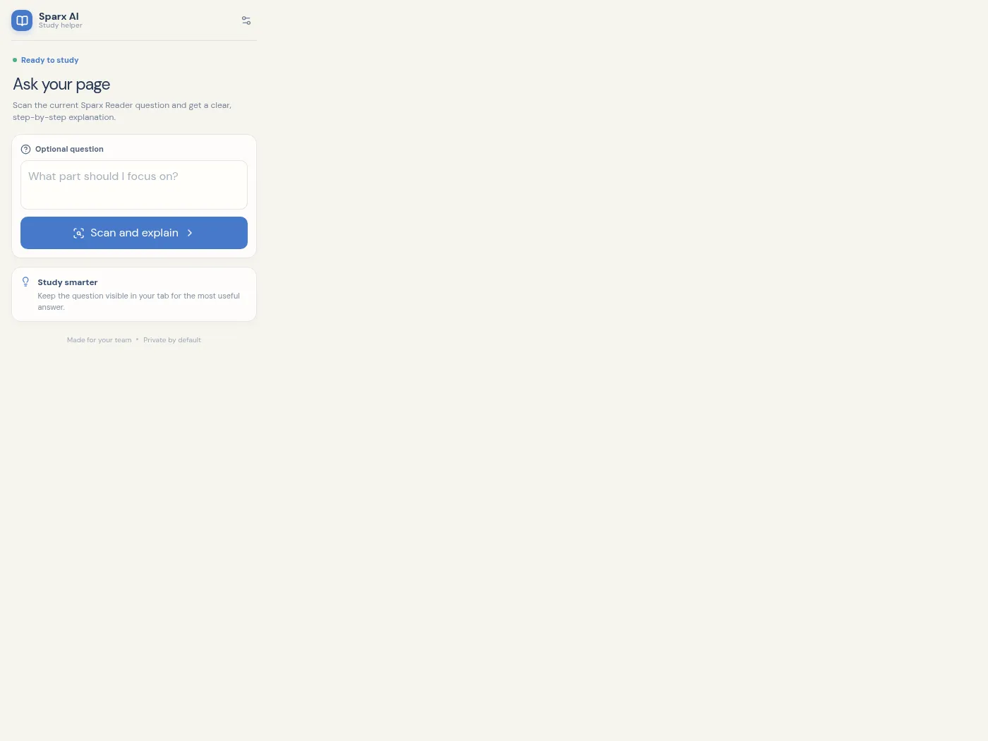 Sparx AI Study Helper