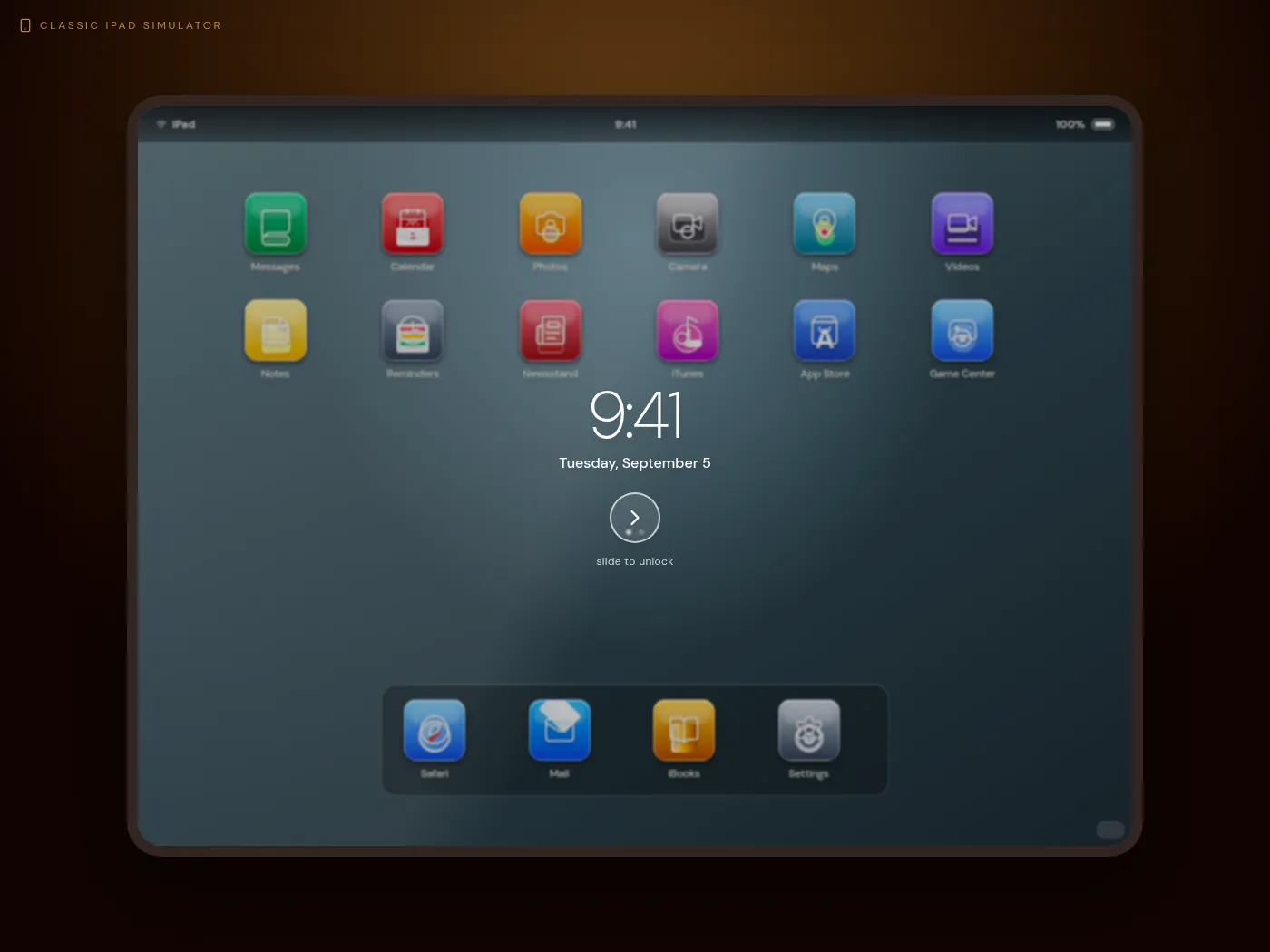 Classic iPadOS Web Sim