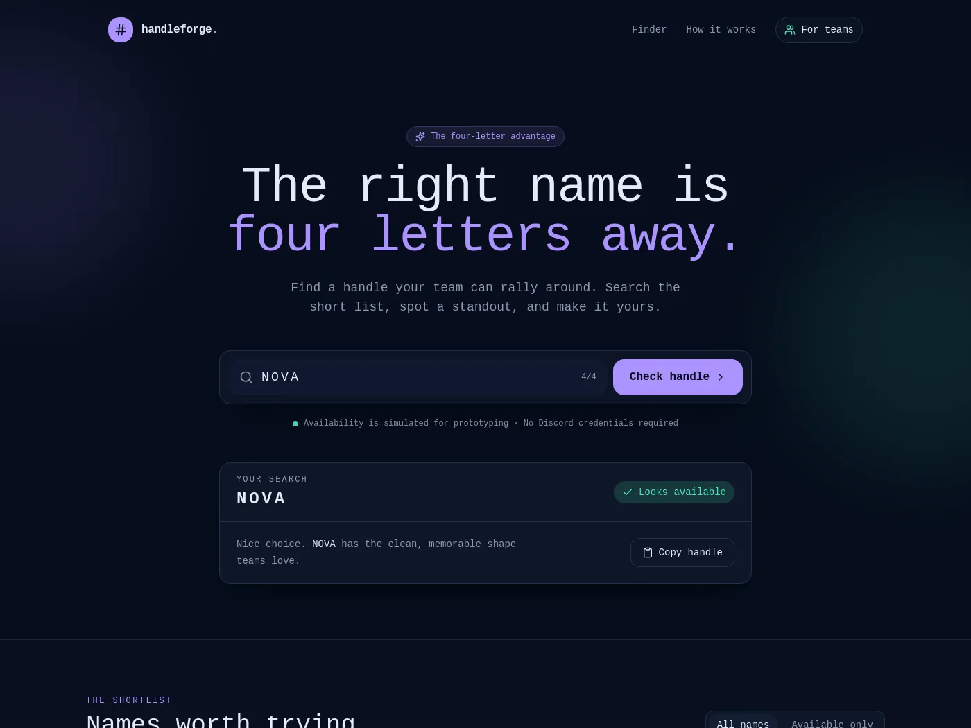 Discord Name Finder