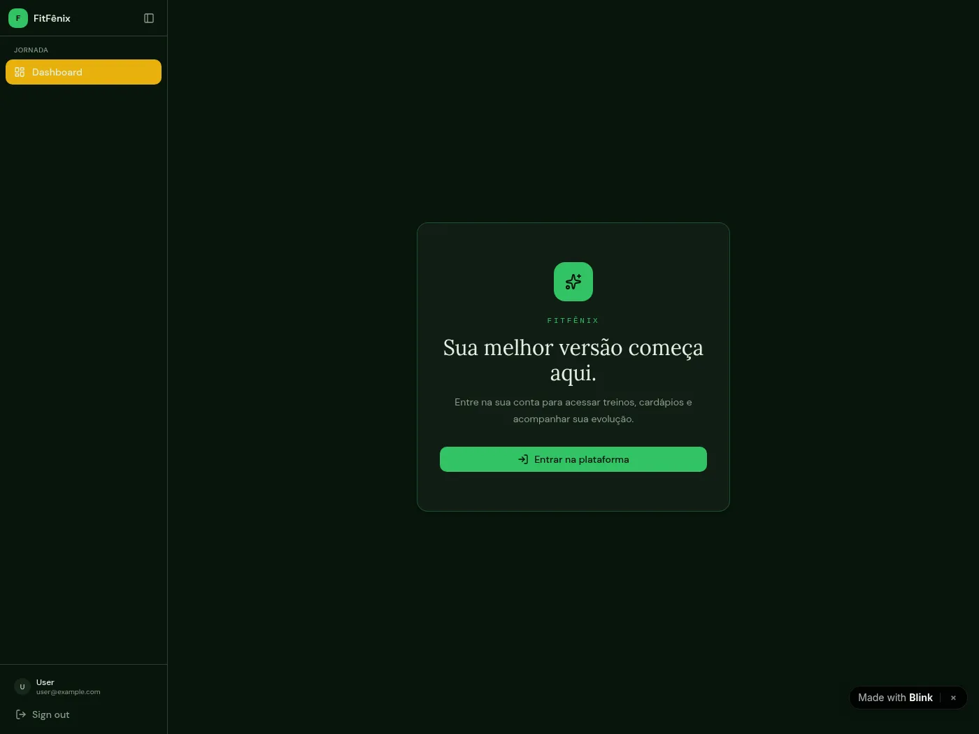 FitFênix Fitness Platform