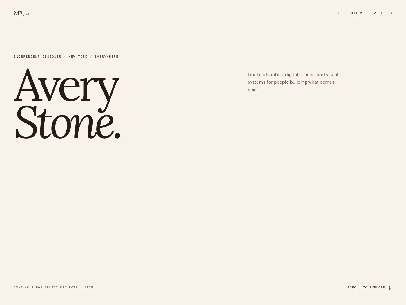 Persona Portfolio Page