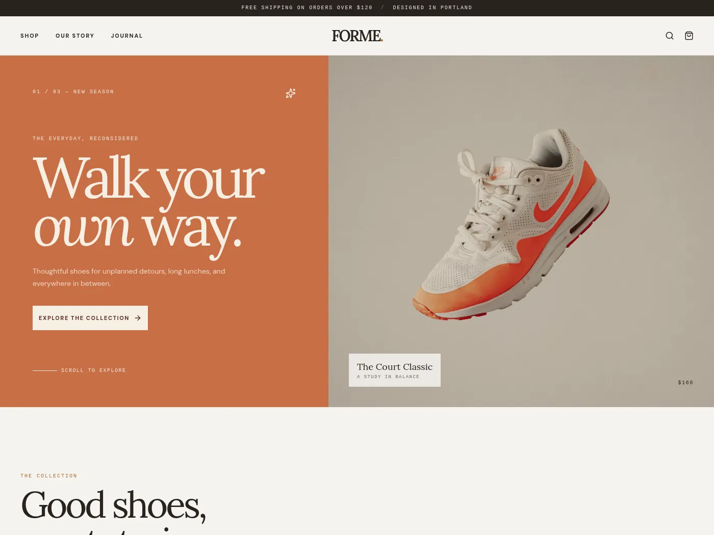 Shoe Store Interactive Site