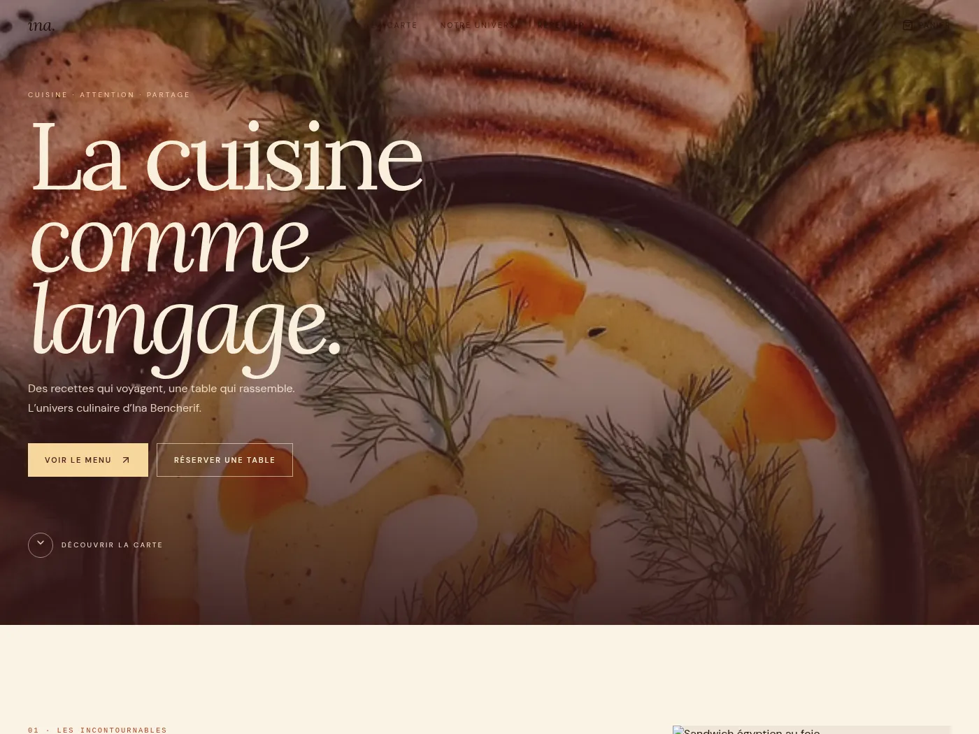 Ina Bencherif Web Experience