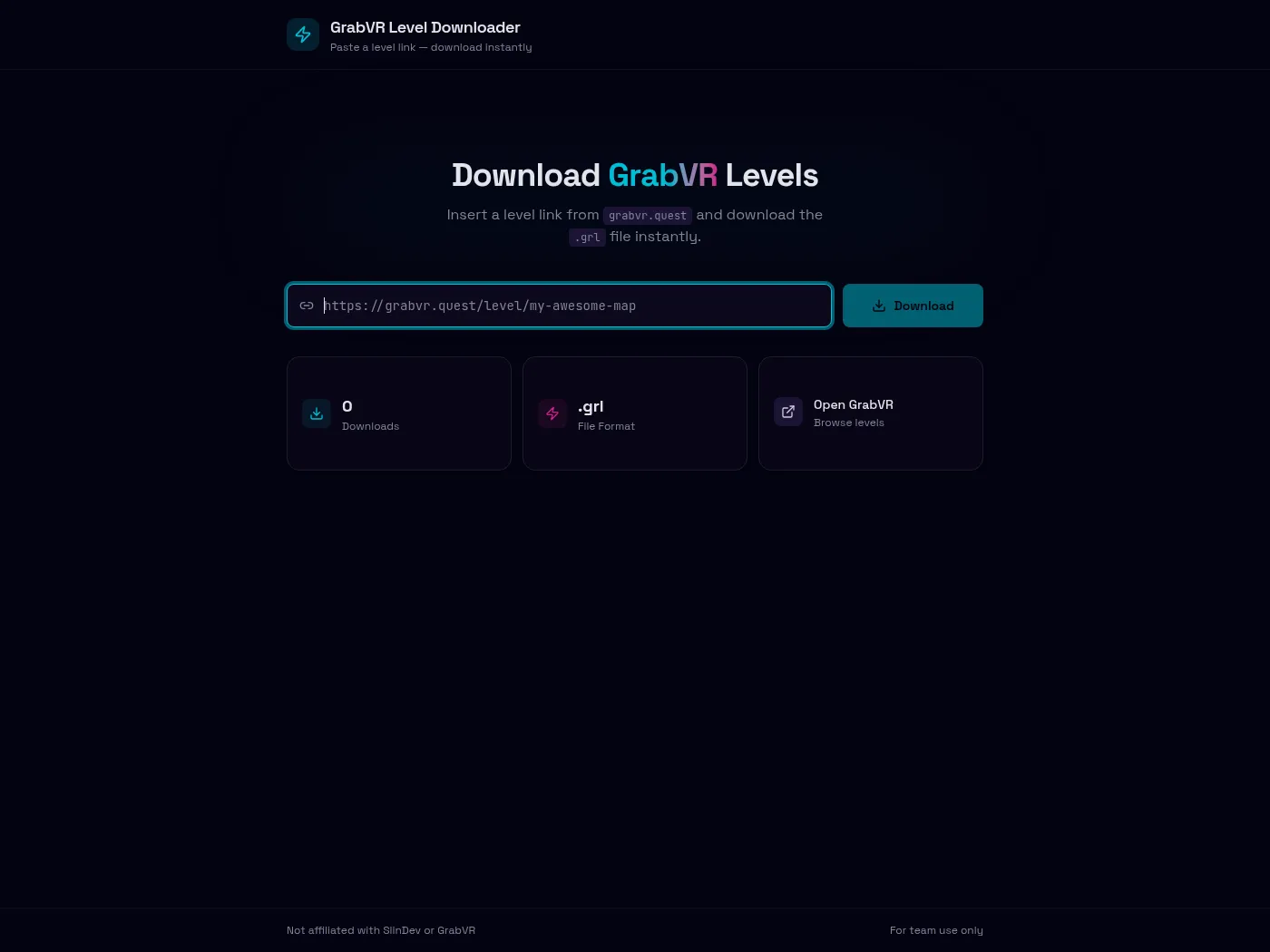 GrabVR Level Downloader