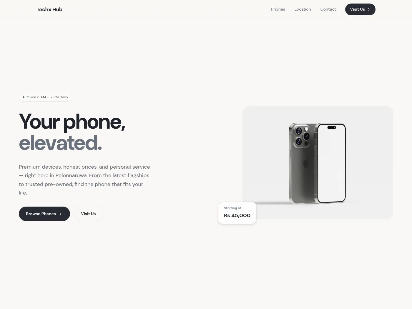 Techx Hub Website