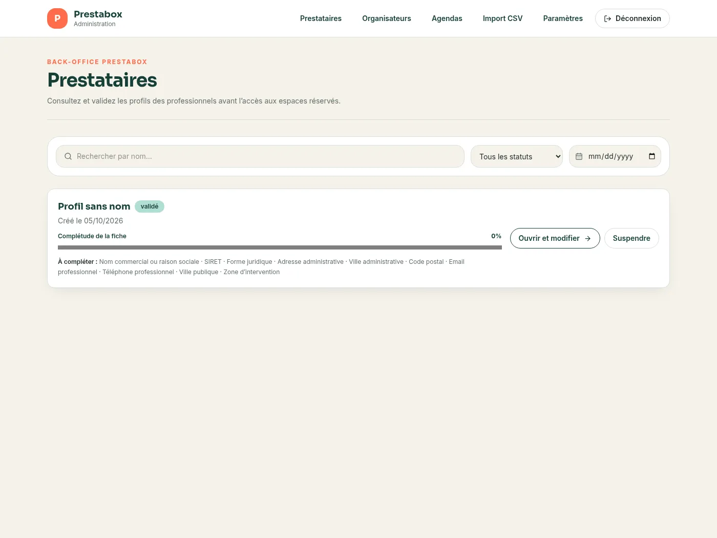 Prestabox Marketplace