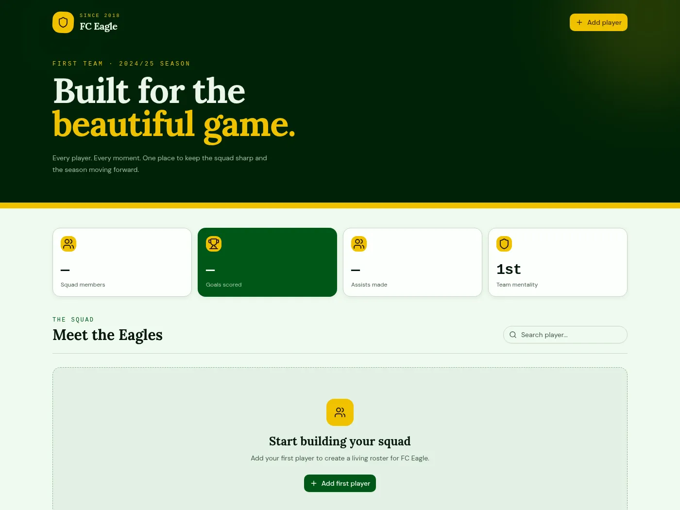FC Eagle Team Hub