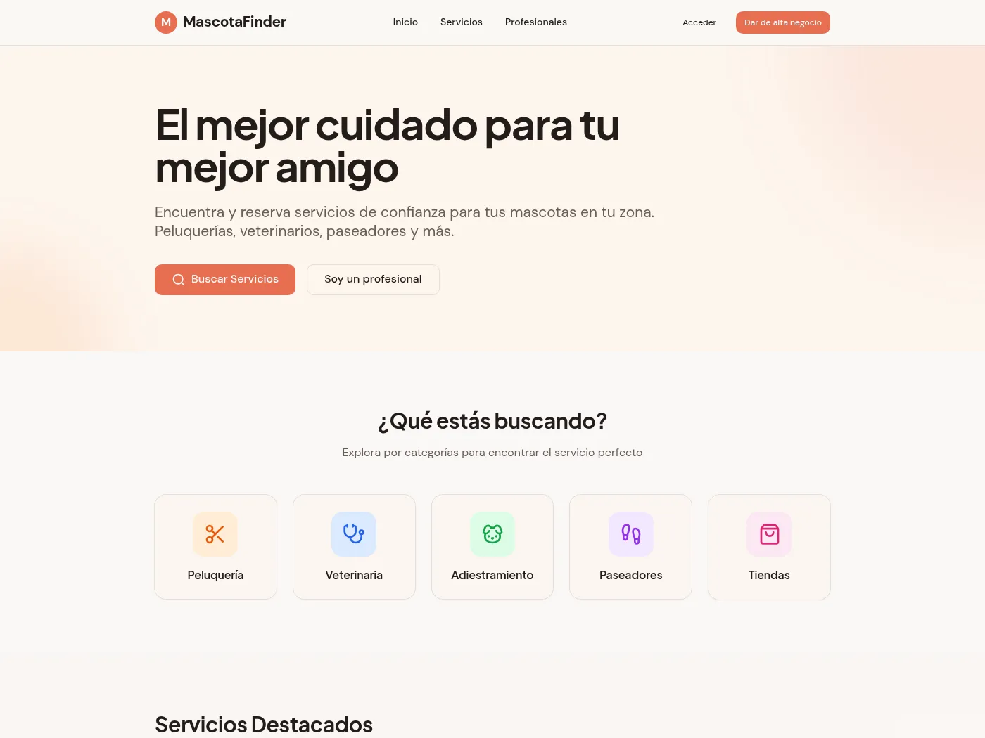 Mascota Service Finder