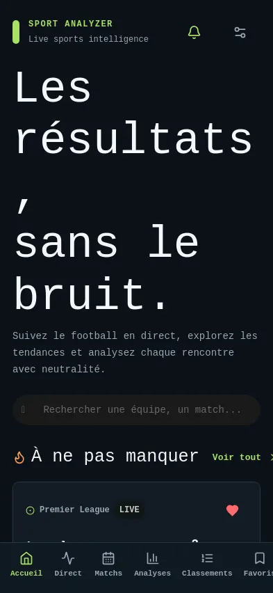 Sport Analyzer Mobile