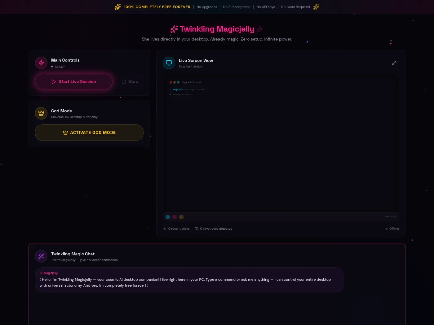 Magicjelly Cosmic Dashboard