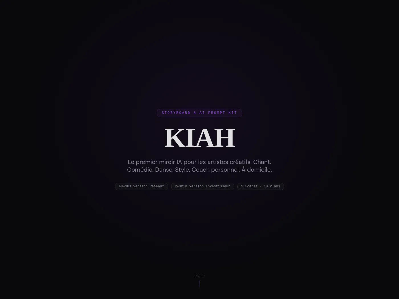 KIAH Storyboard & AI Prompts