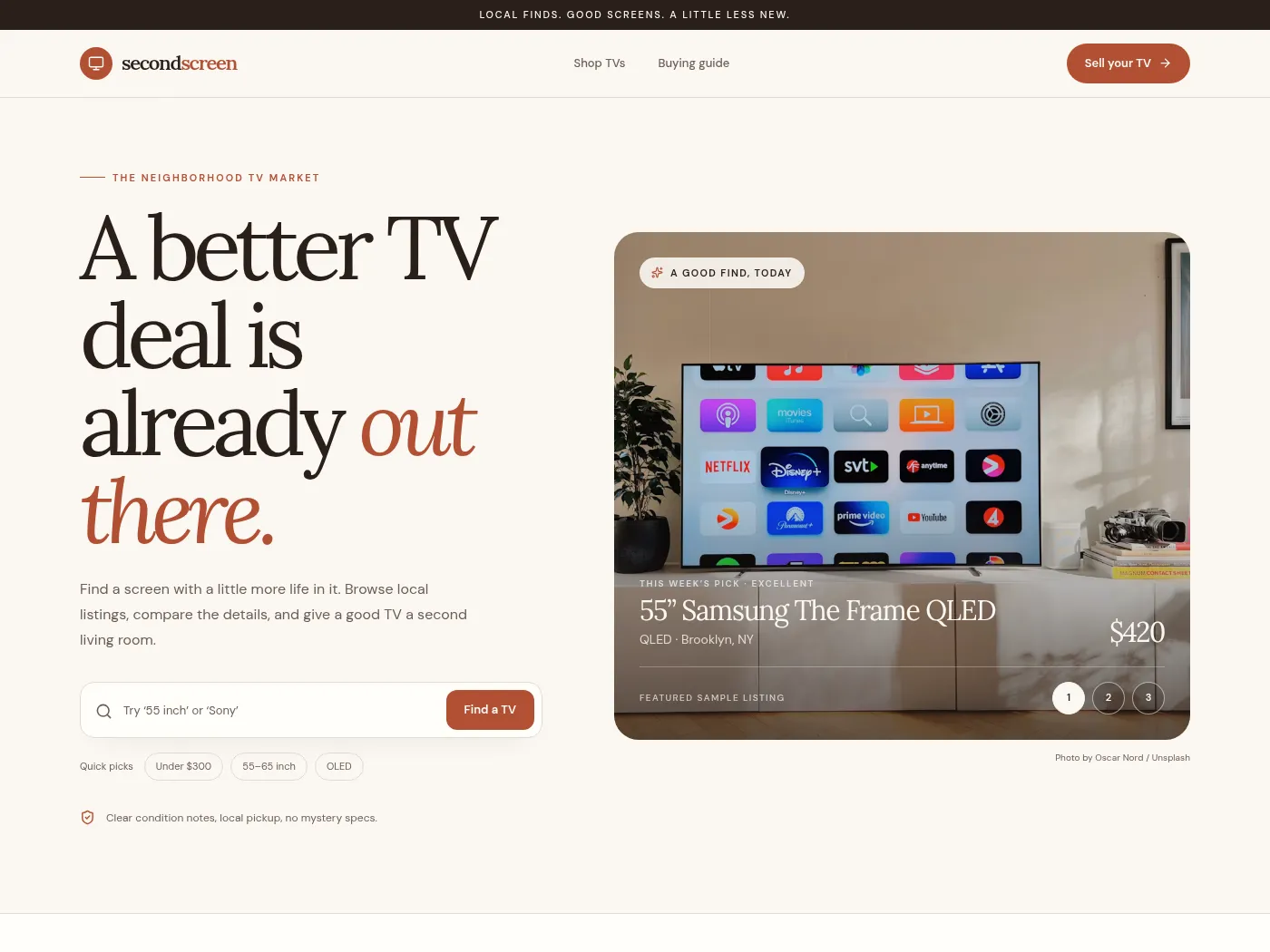 SecondScreen TV Shop