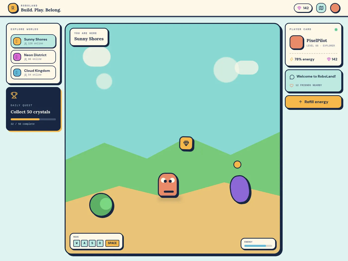 RoboLand Web Game