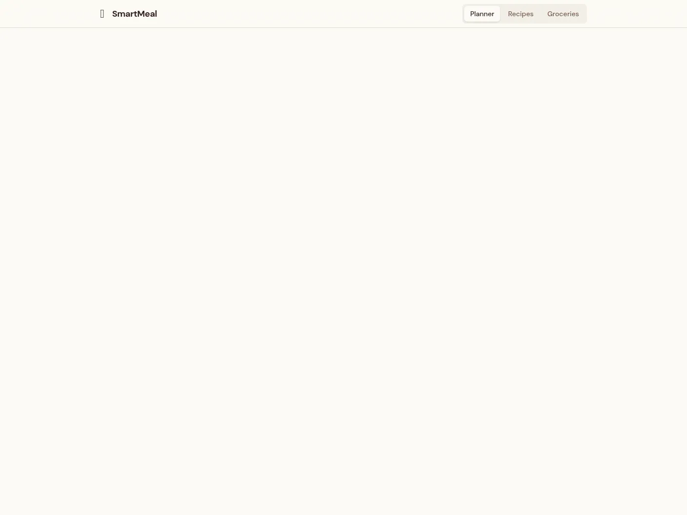SmartMeal Planner