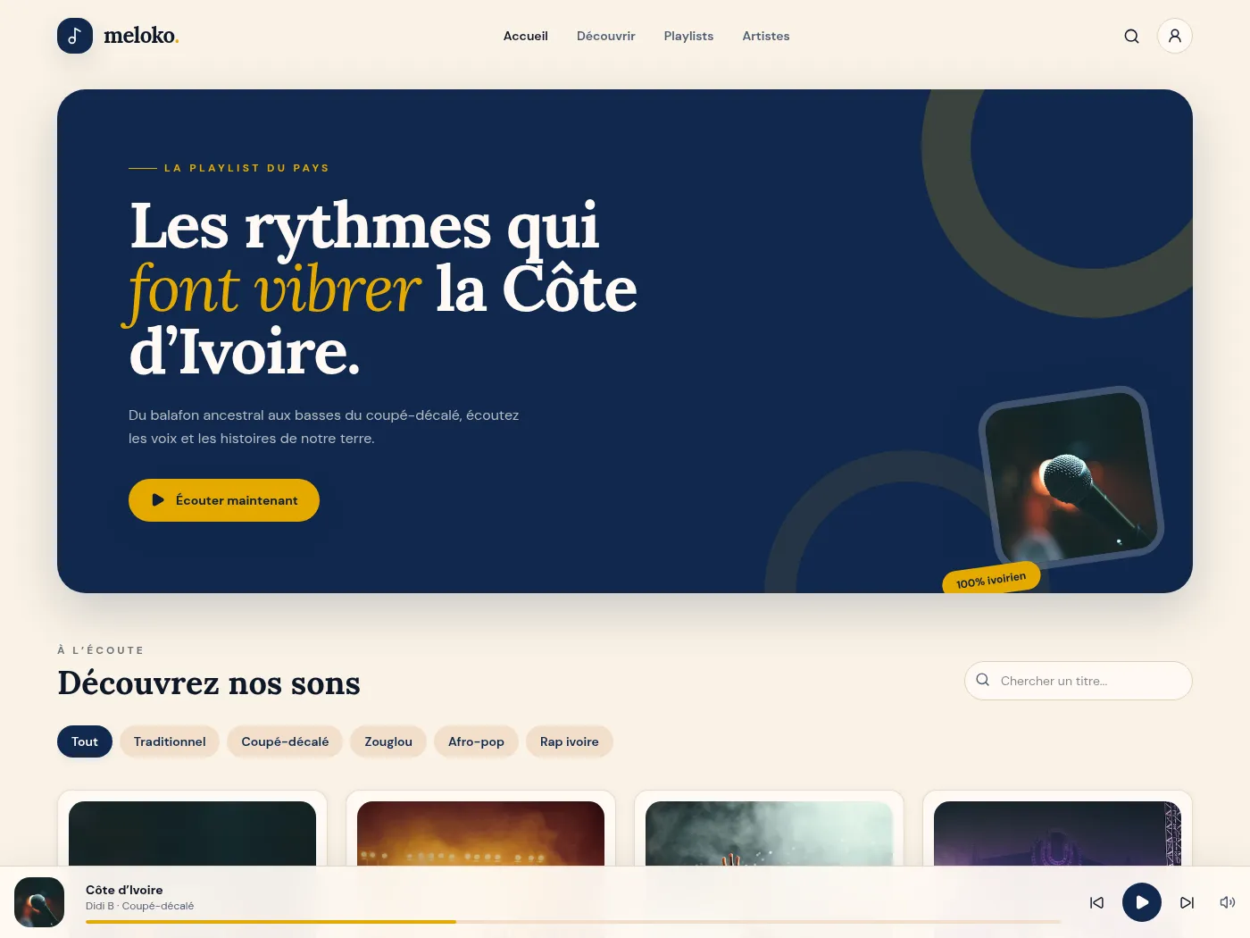 Meloko Ivoire Music App