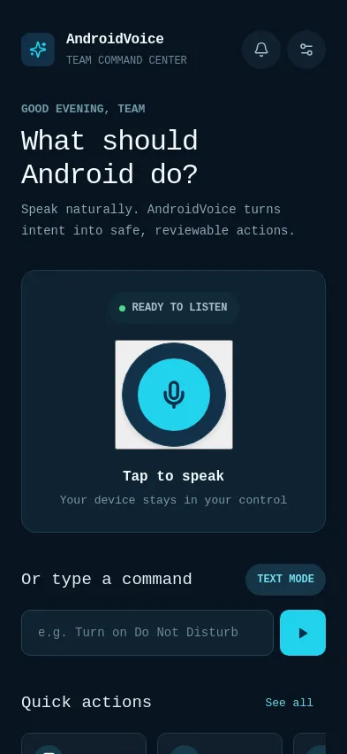 AndroidVoice Automator