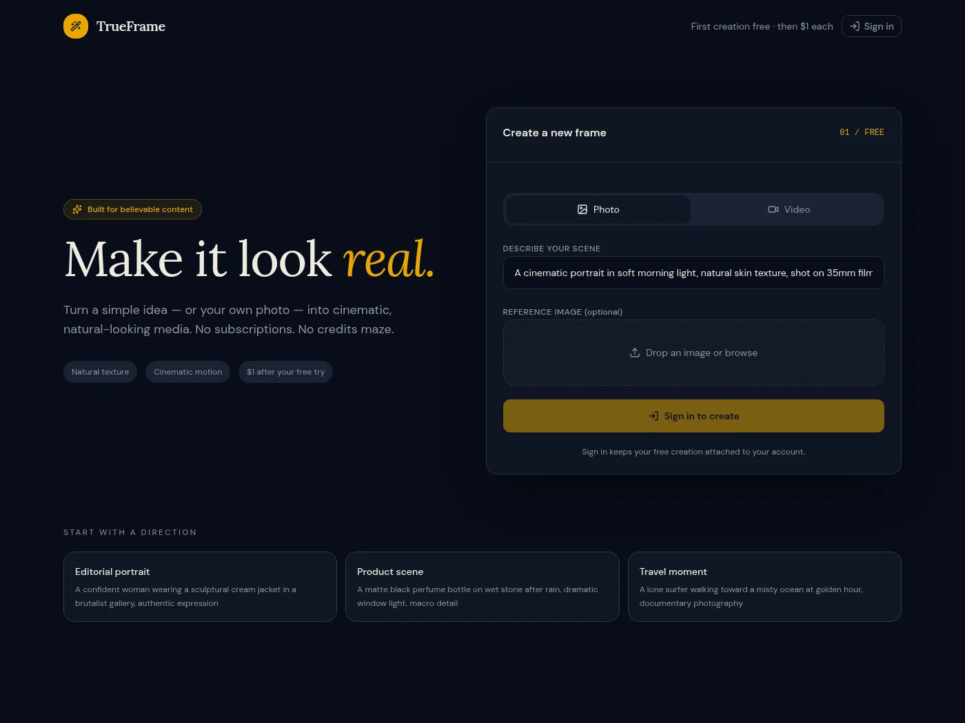 Realistic Media AI App