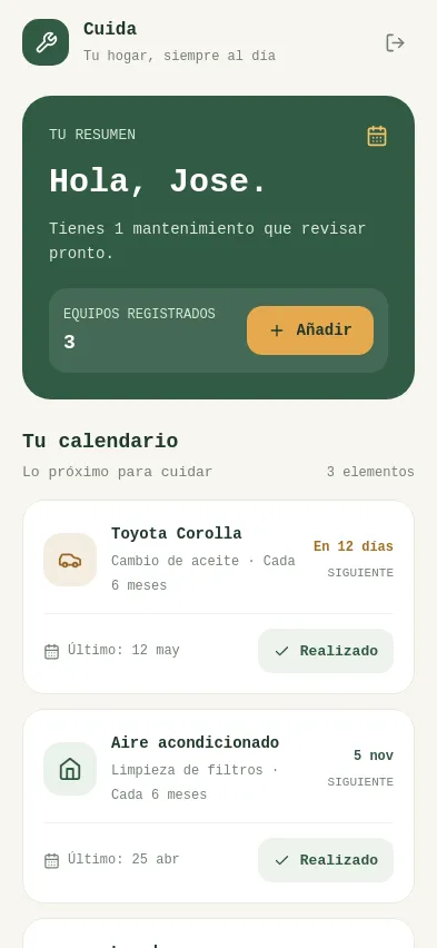 Home & Auto Care App
