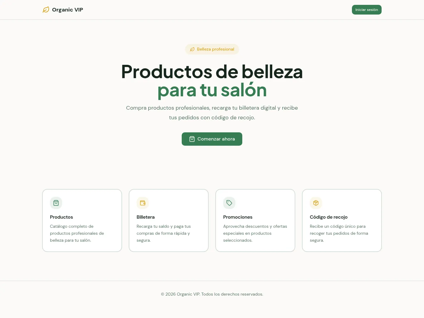 Organic VIP Shop