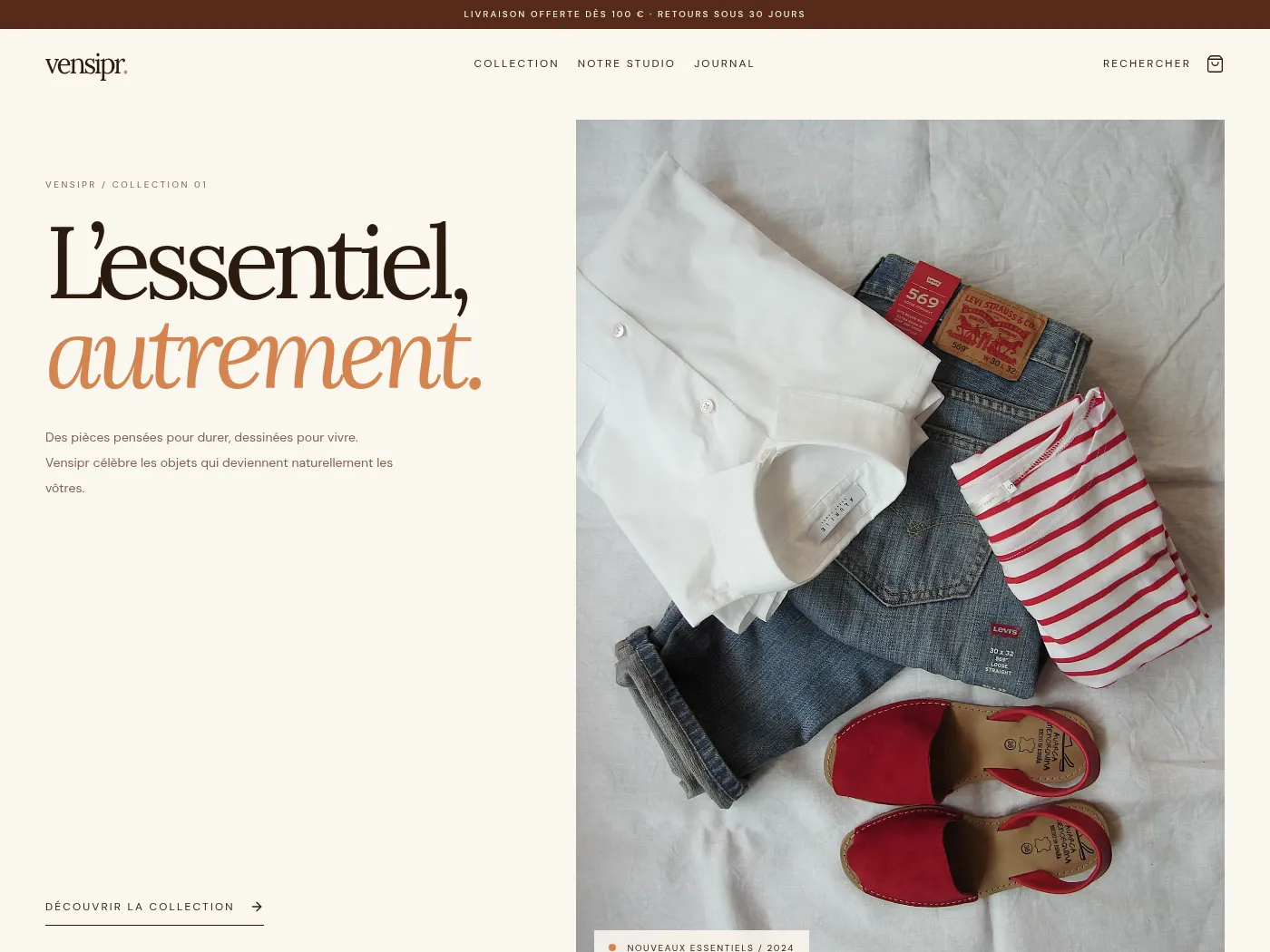 Vensipr E-Commerce Site