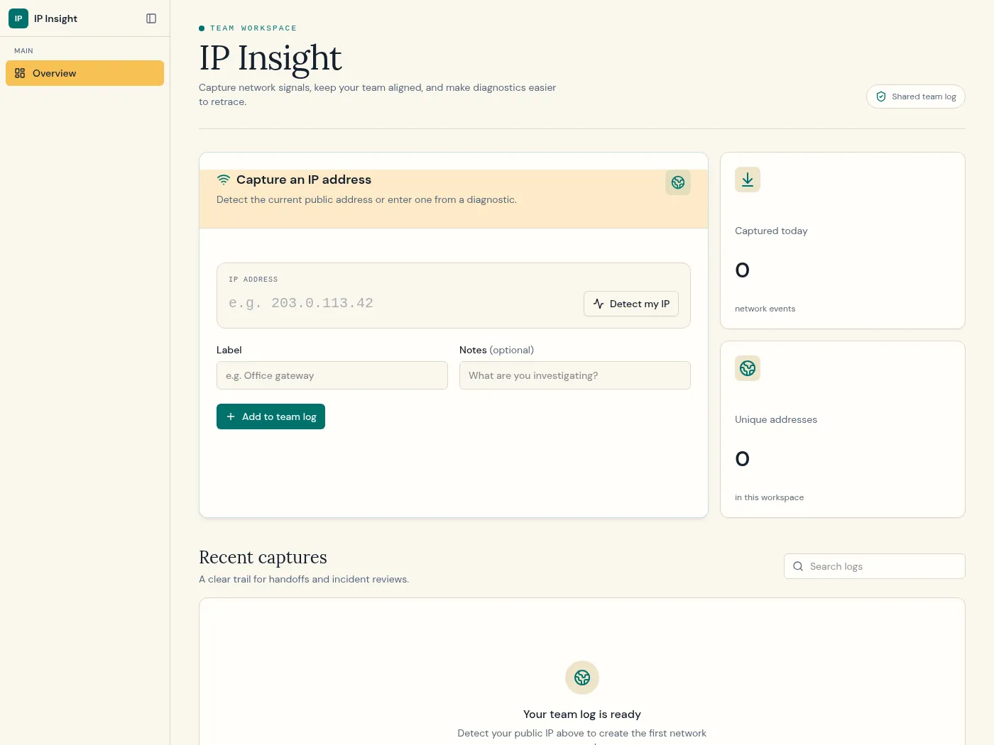 IP Insight Dashboard