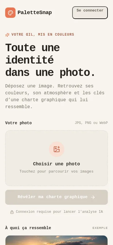 PaletteSnap Mobile