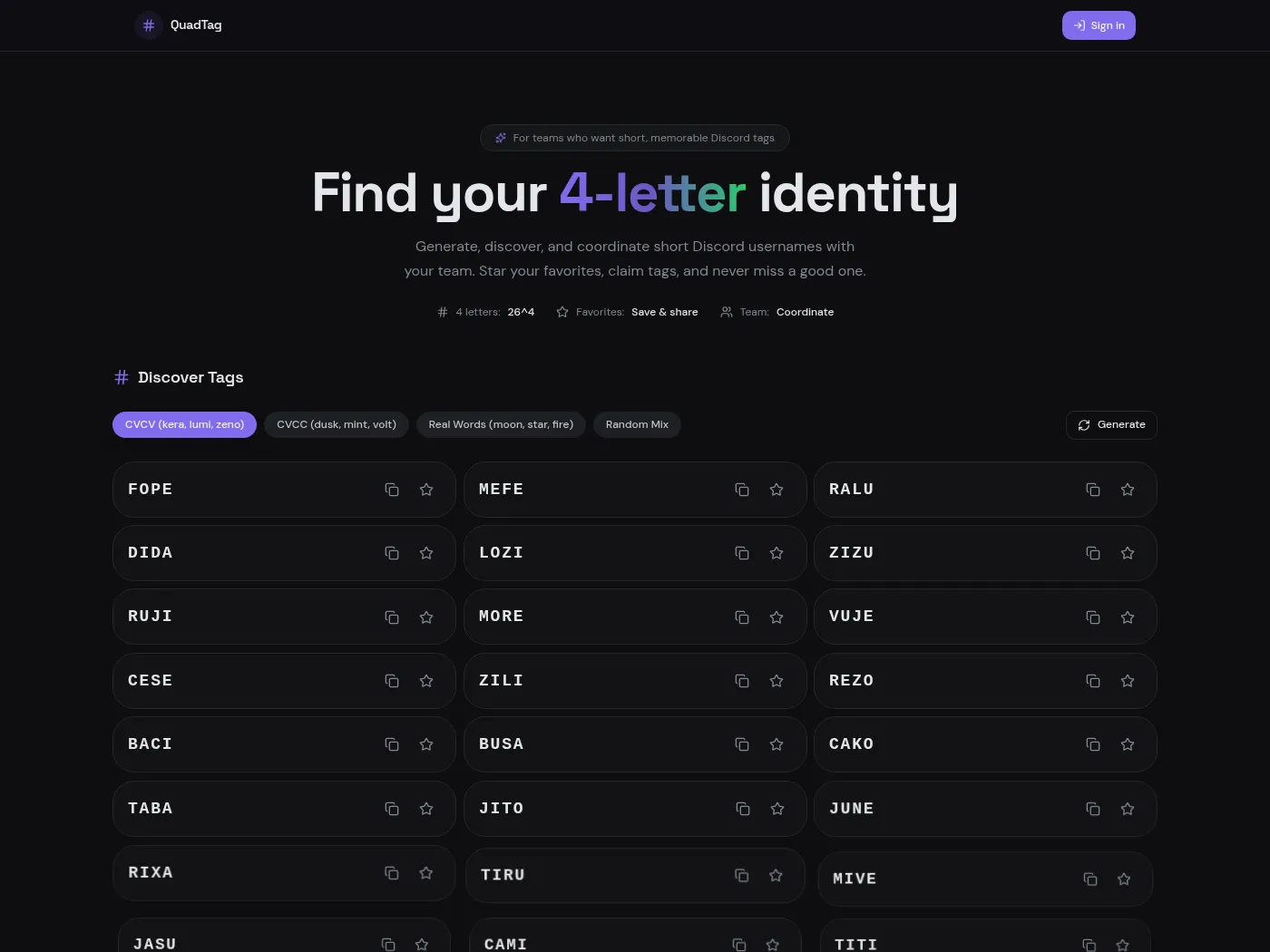 QuadTag Finder