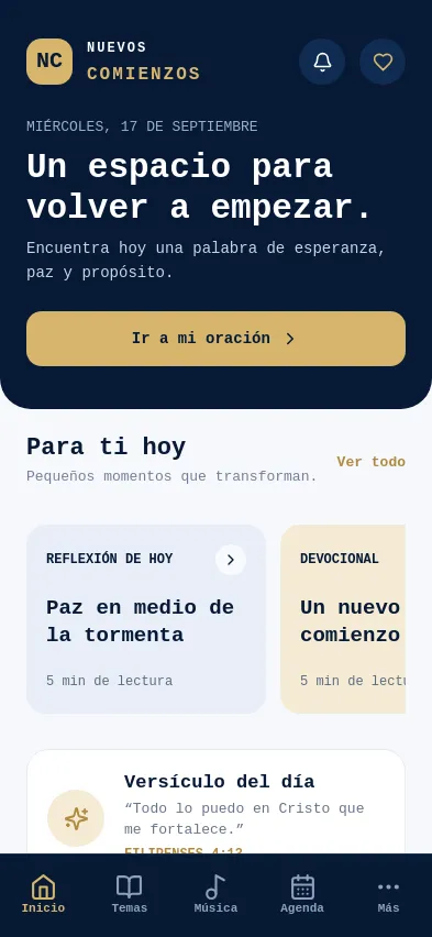 Nuevos Comienzos App